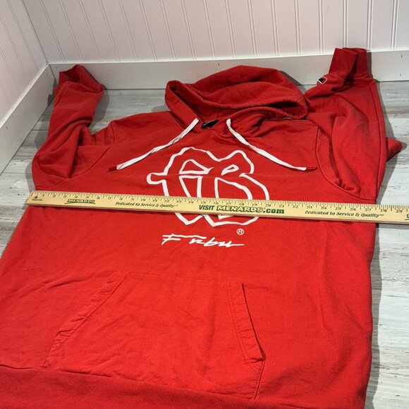 FUBU | Shirts | Vtg Fubu Hoodie Men 3xl Red Long Sleeve Fb Logo Fleece Sweatshirt Hip Hop Street ...